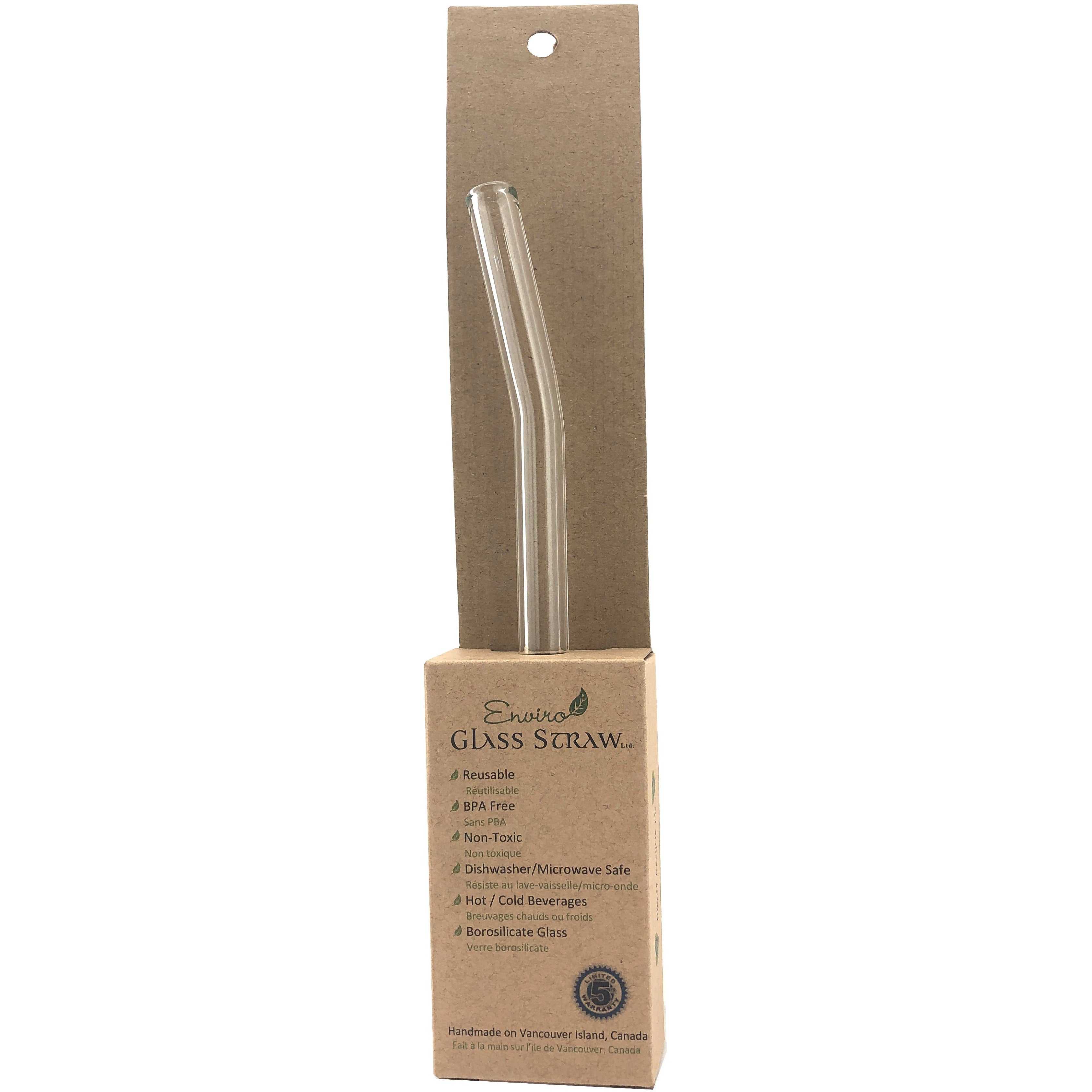 Enviro Glass Reusable Straw / Single Pack / Smoothie Straw – CanadaWide ...