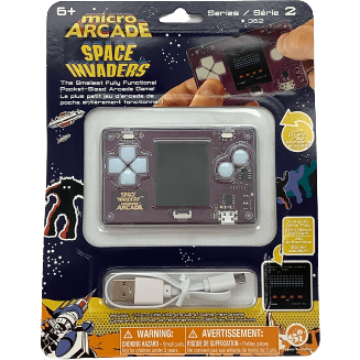 Micro Arcade Game / Hand Held Pac-Man / Space Invaders / For Ages 6 ...