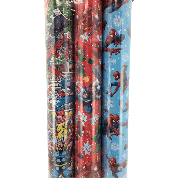 Marvel / Christmas Wrapping Paper/ Avengers, Marvel Comics and Spider ...