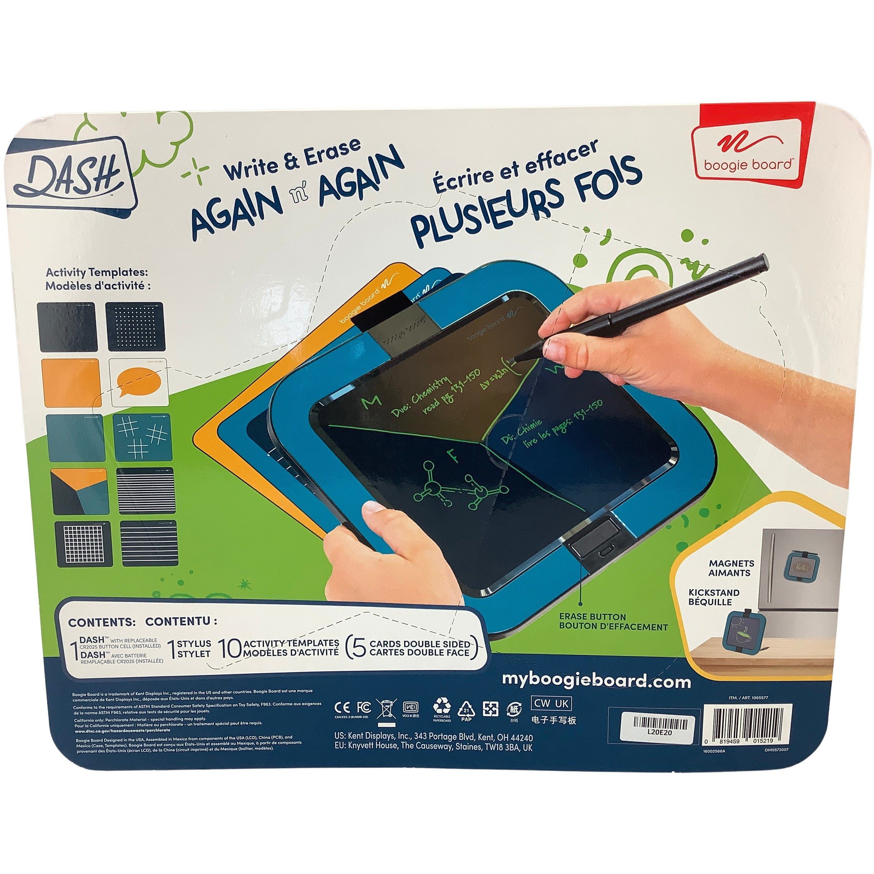 Boogie Board DASH Notepad / Paperless / Write and Erase – CanadaWide ...