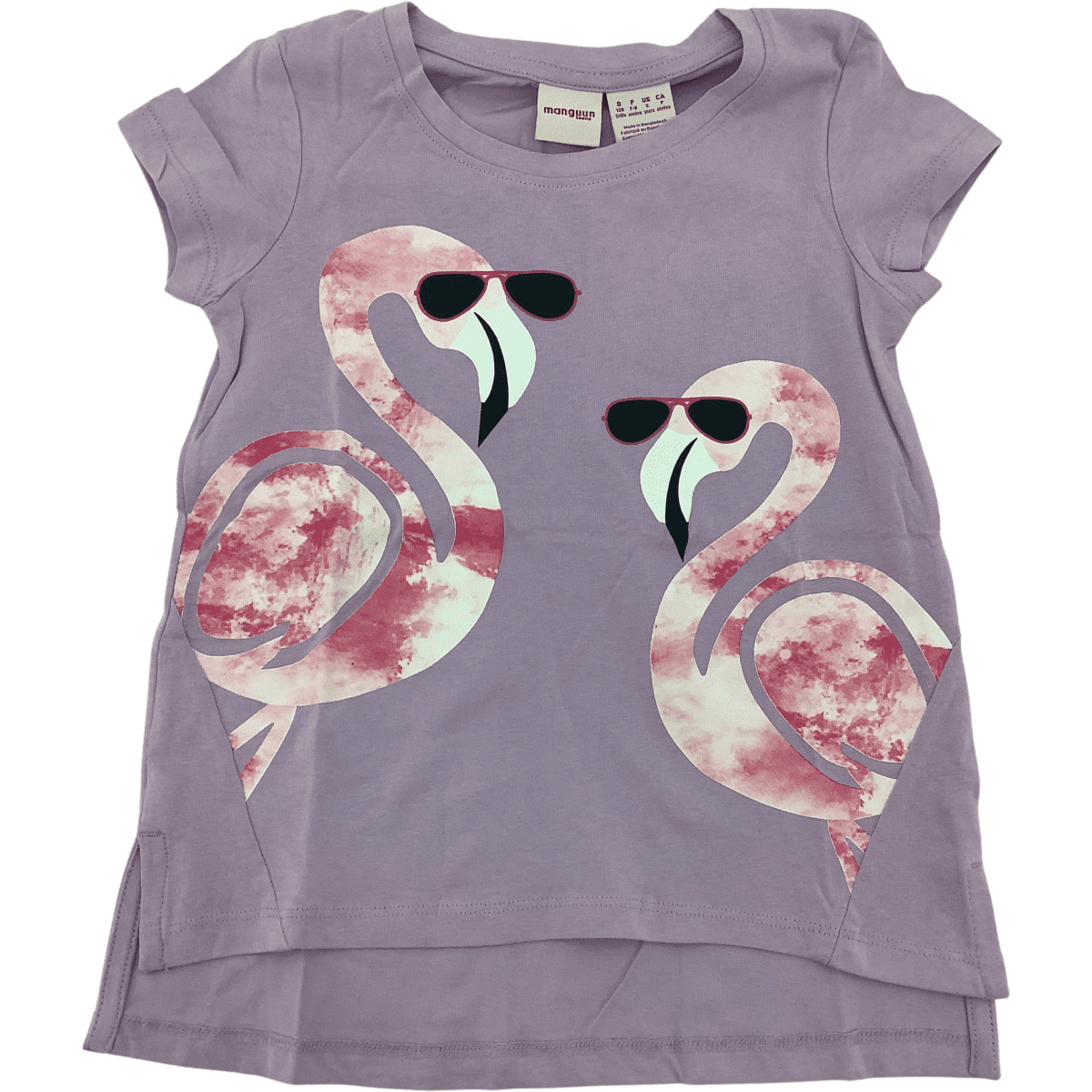 Manguun Girl’s Purple Flamingo Theme T-Shirt / Various Sizes ...