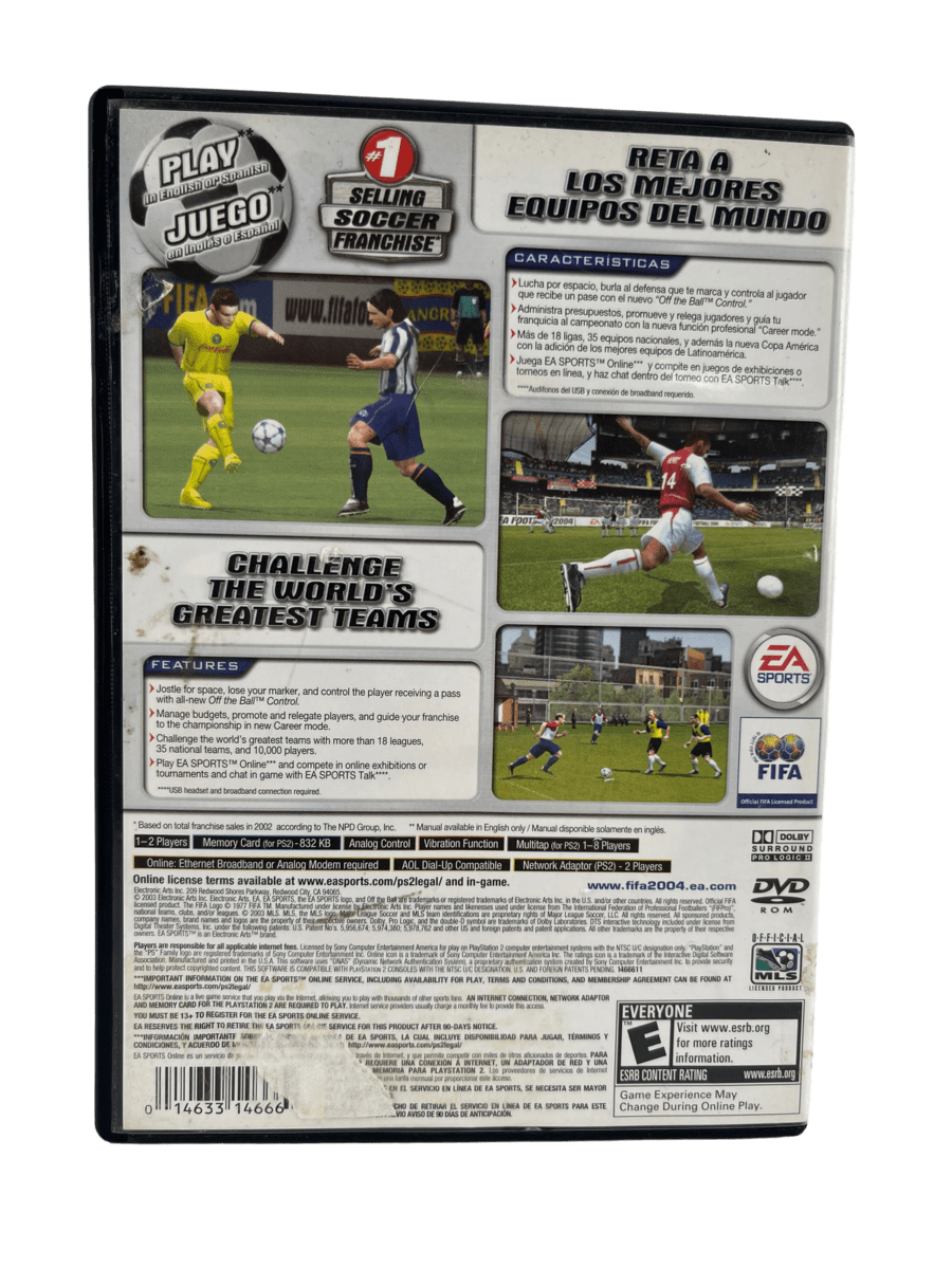 PlayStation 2 / “FIFA Soccer 2004” Game / Video Game **USED ...