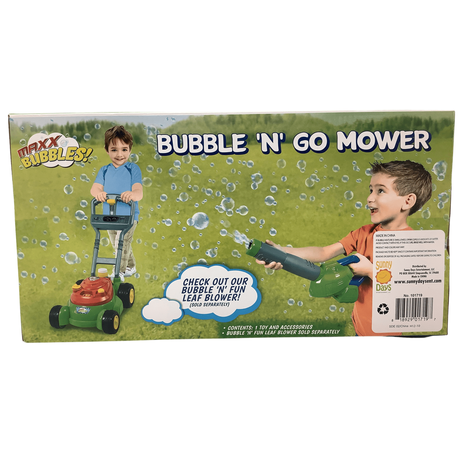 Maxx Bubble ‘N’ Go Mower / 118Ml of Bubble Solution inlcuded ...