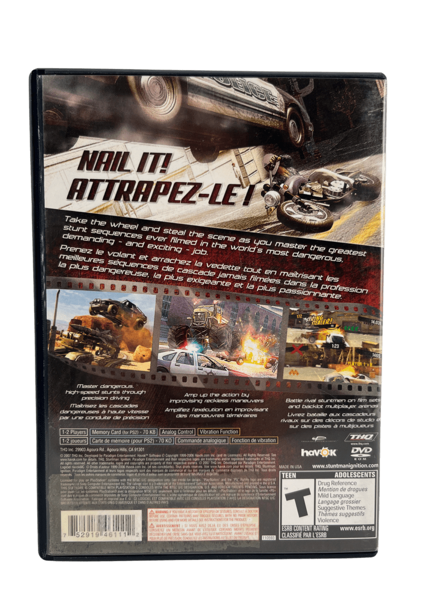 PlayStation 2: Stuntman Ignition Game / Video Game **USED ...