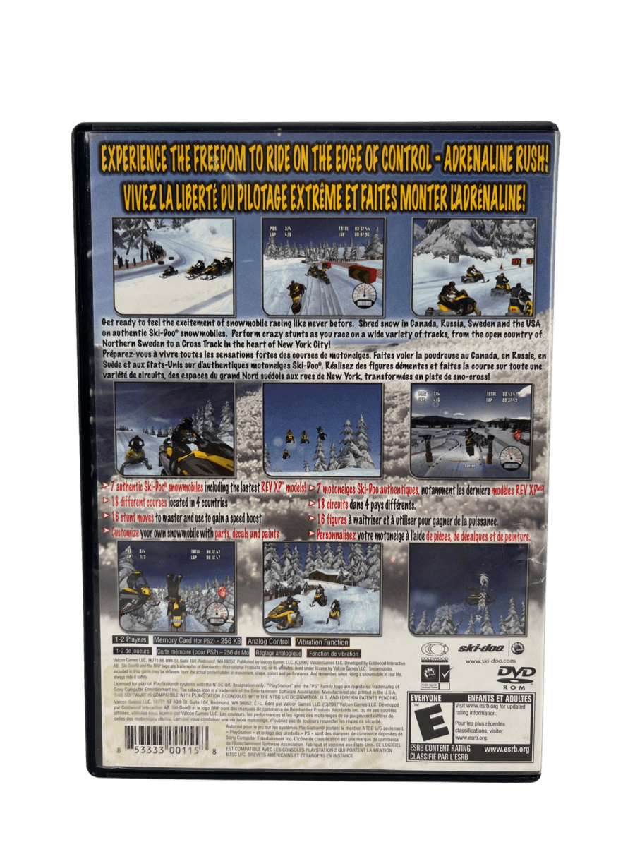 PlayStation 2: Ski-doo Snow X Racing Game / Video Game **USED ...