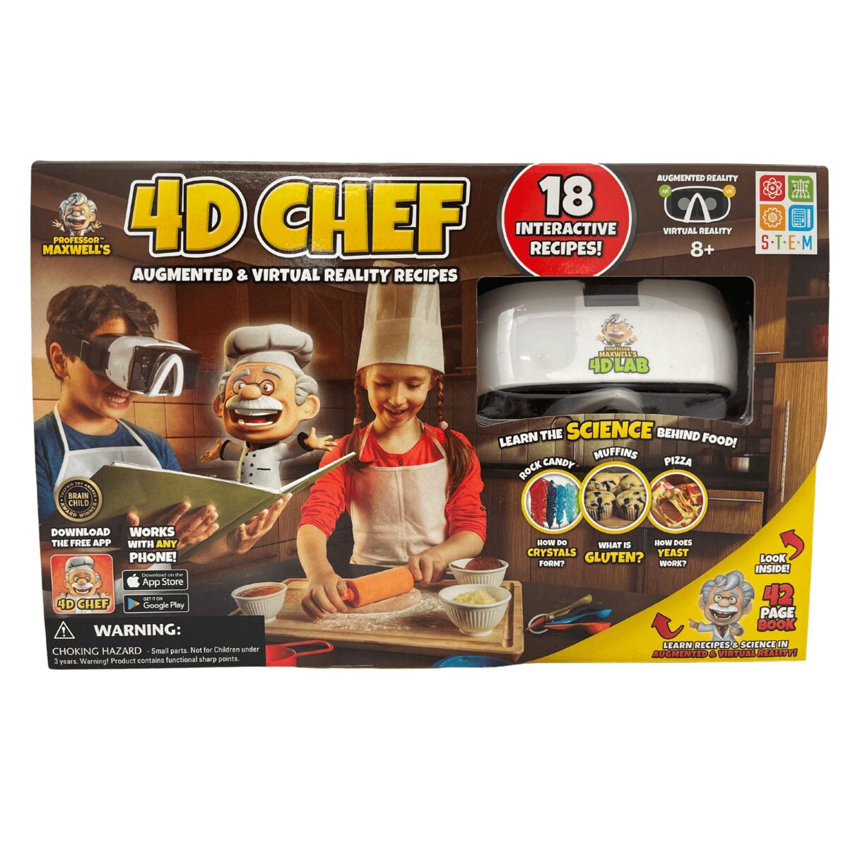 Professor Maxwell’s 4D Chef Kit / STEM Toy / 18 Interactive Recipes ...