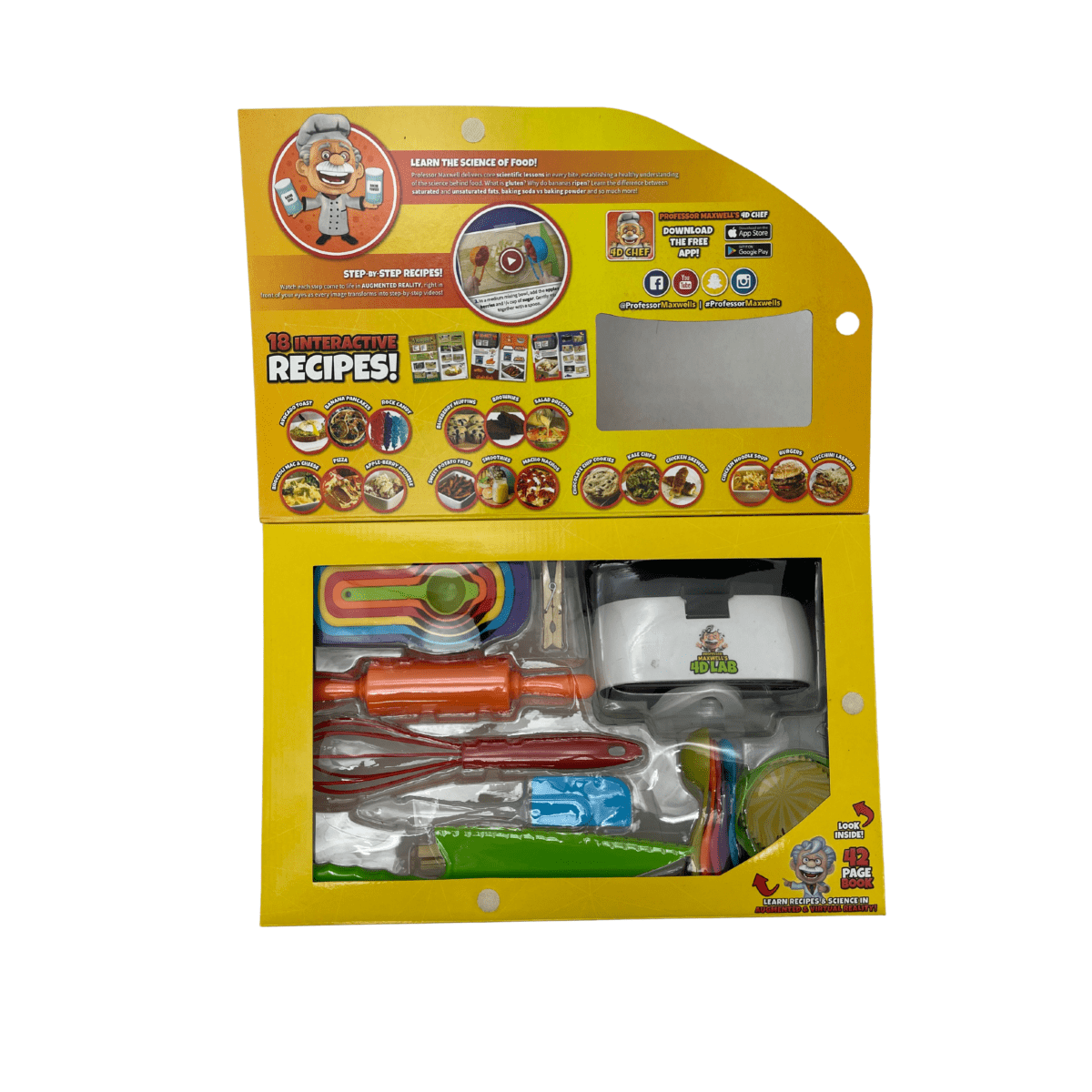 Professor Maxwell’s 4D Chef Kit / STEM Toy / 18 Interactive Recipes ...
