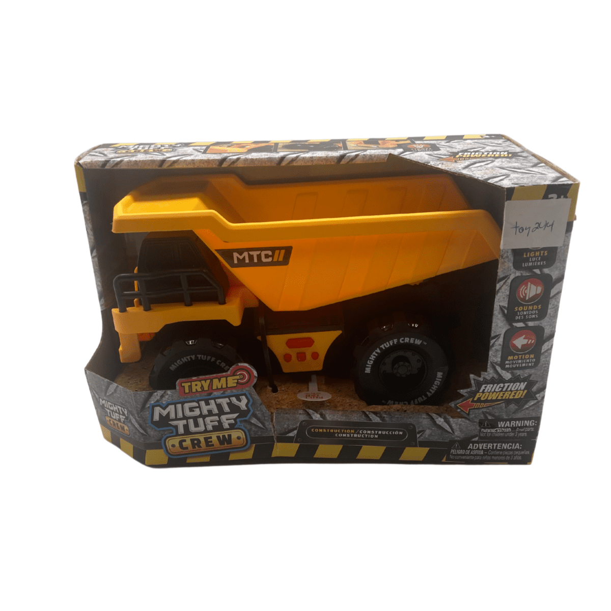 Mighty Tuff Crew: Dump Truck / Yellow / Lights up / Sounds / Motion ...