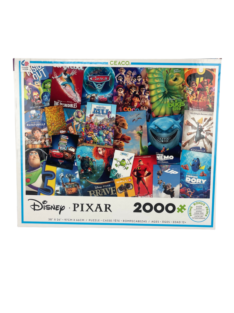 Ceaco Disney Pixar 2000 Piece Jigsaw Puzzle / Pixar Movie Posters ...