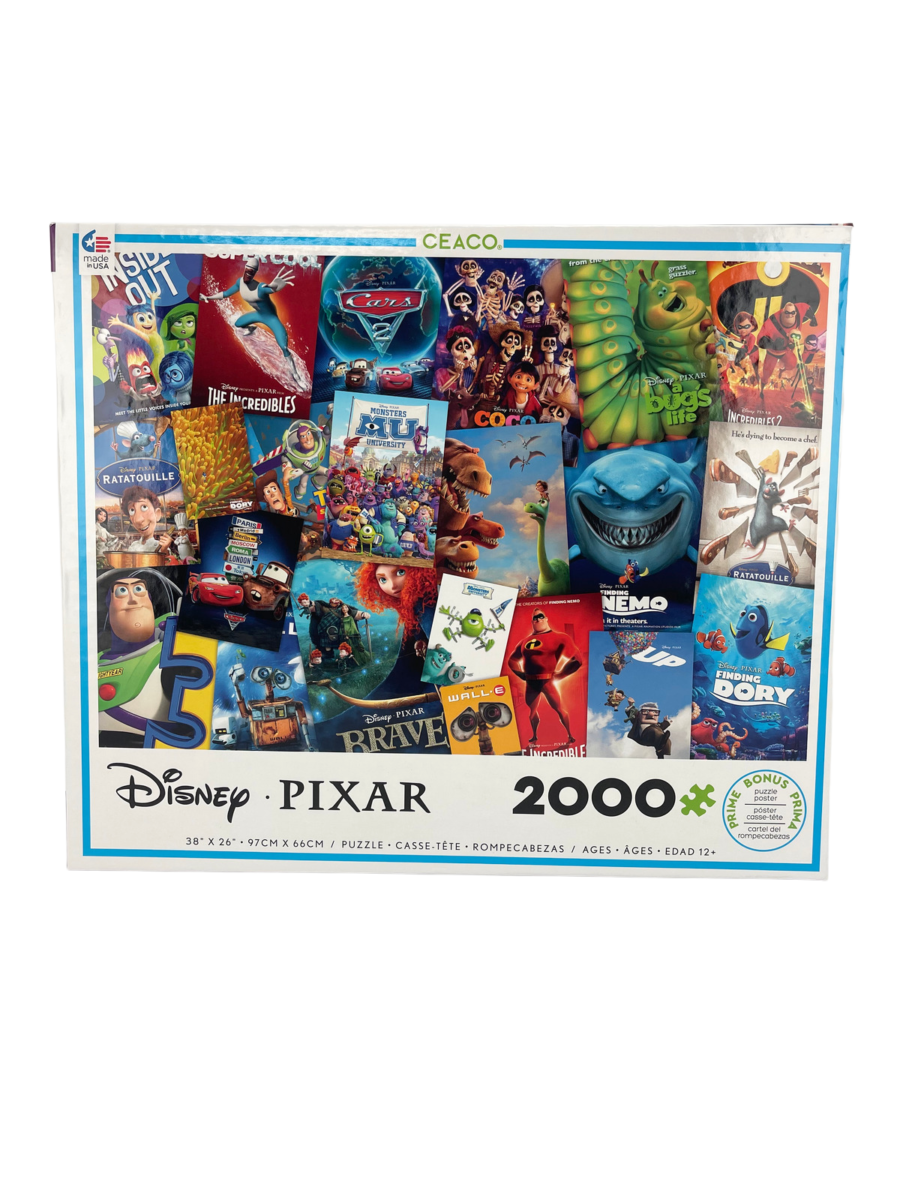 Ceaco Disney Pixar 2000 Piece Jigsaw Puzzle / Pixar Movie Posters ...