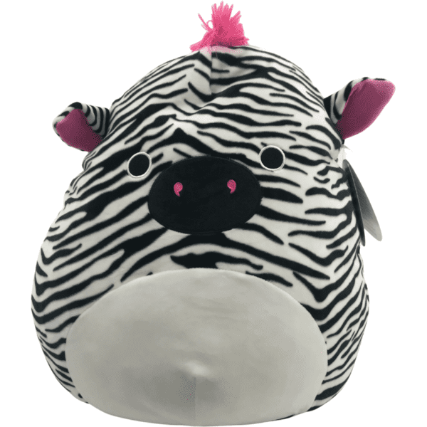 Squishmallows Tracy / Plush Toys / Zebra / Black, White & Pink / 16 ...