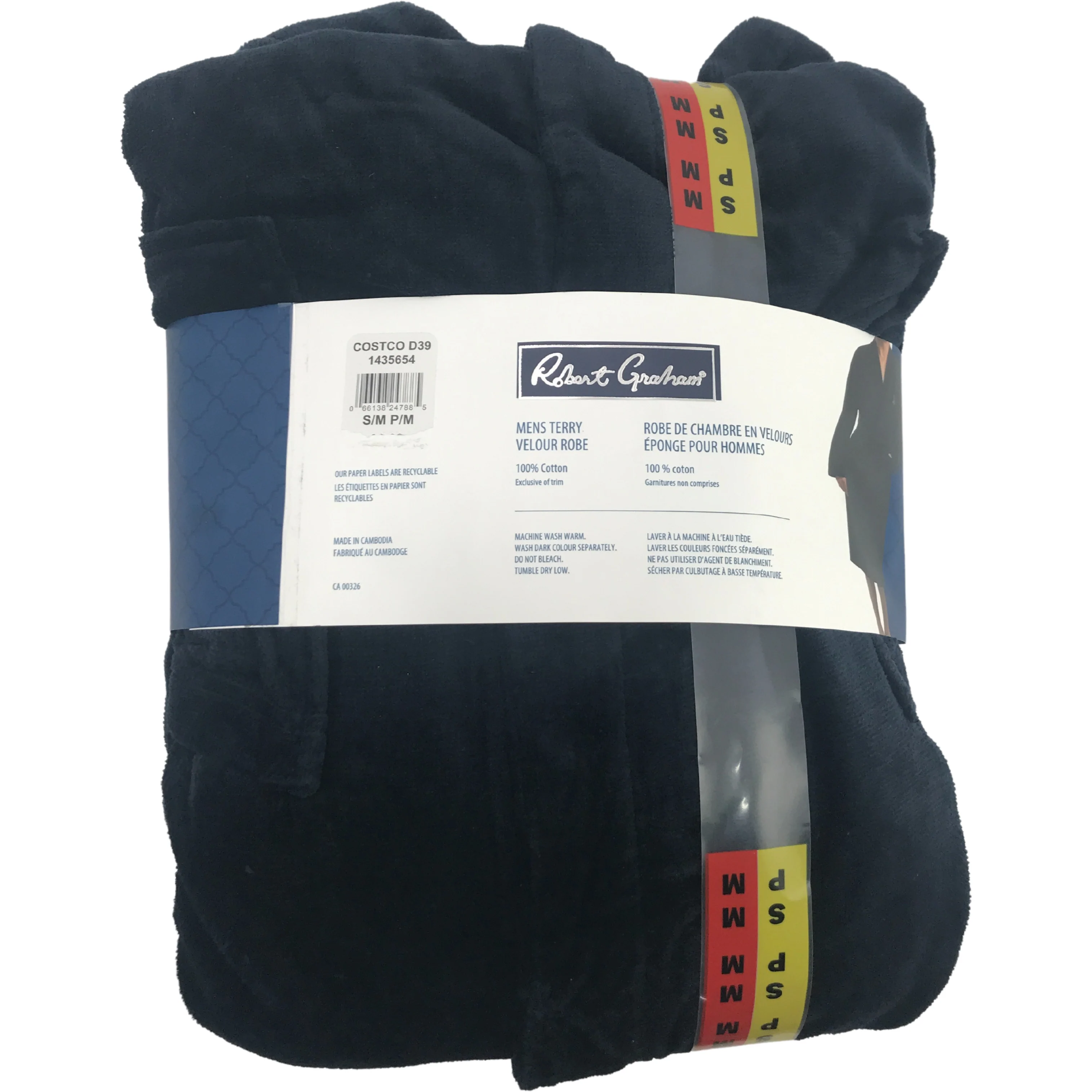 Robert Graham Men’s Navy Robe / Small- Medium – CanadaWide Liquidations