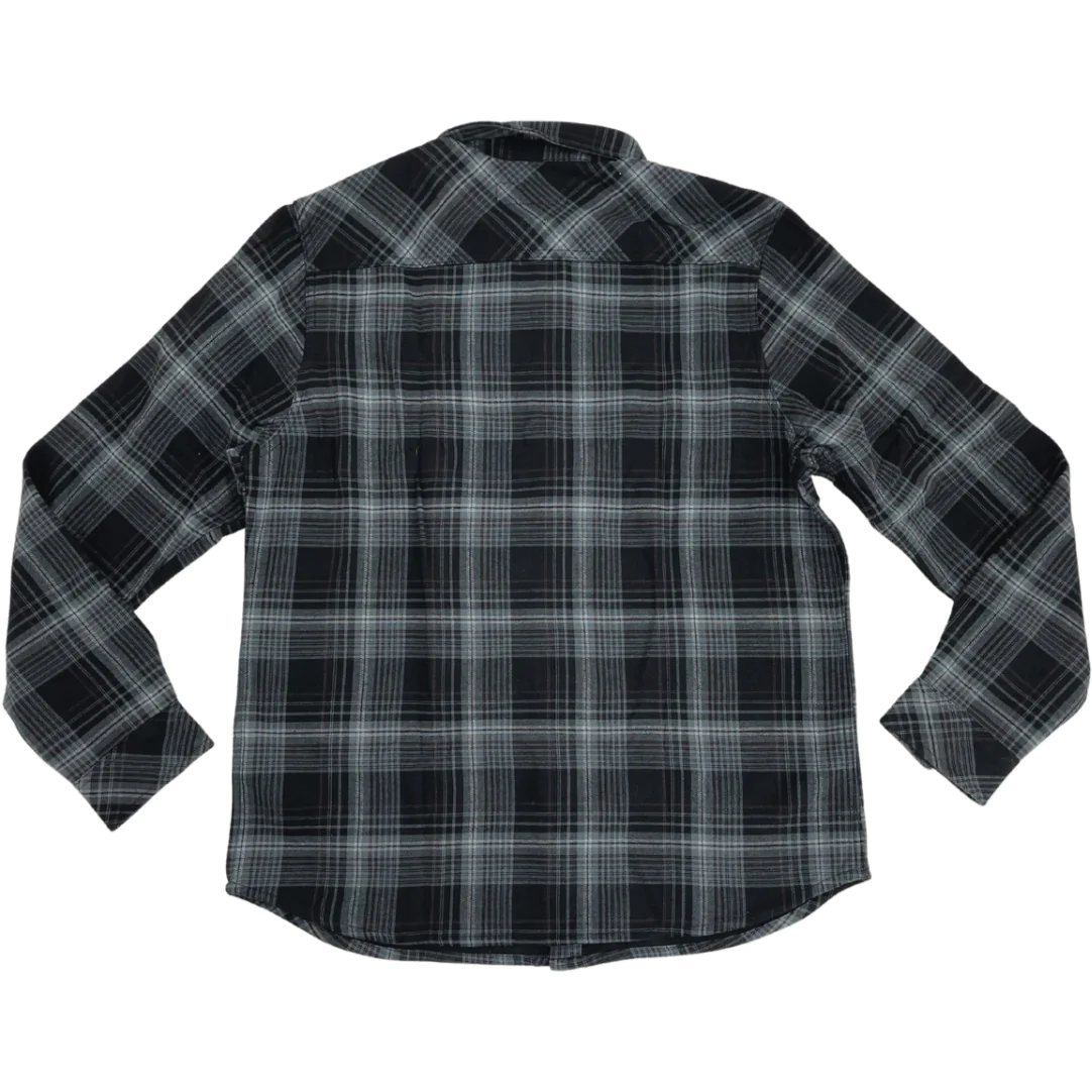 BC Clothing Men’s Black & Grey Lined Shirt / Various Sizes – CanadaWide ...