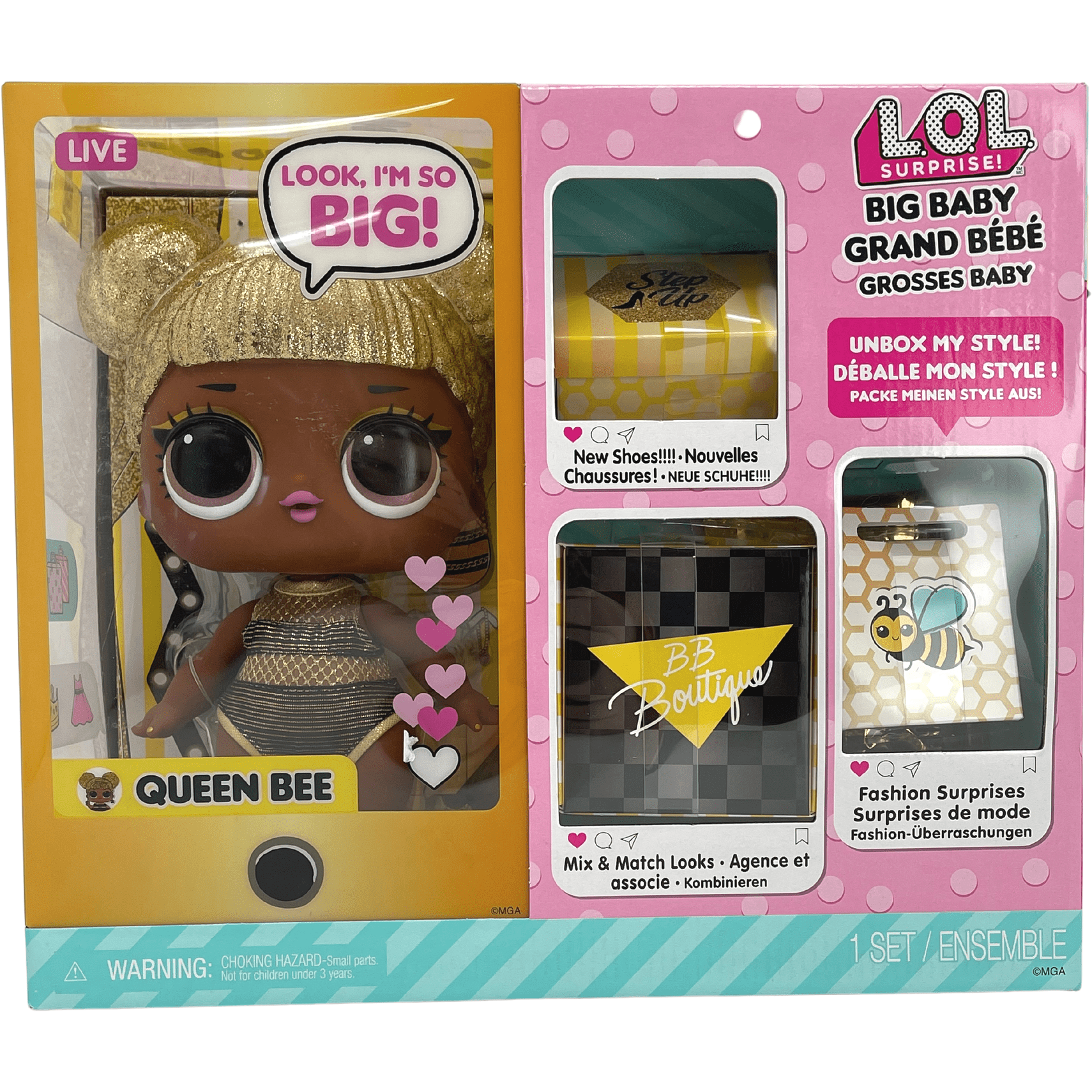 LOL Surprise! Big Baby Doll Unbox My Style: Queen Bee / Fashion Style ...