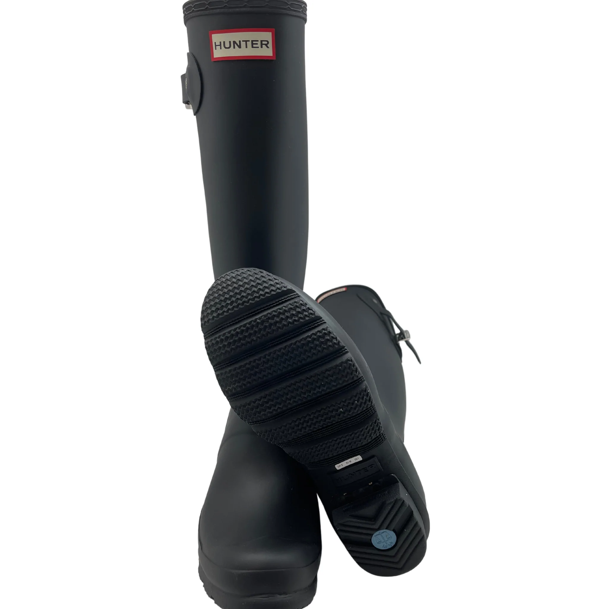 Hunter Women’s Matte Black Original Tall Rain Boot / Various Sizes ...