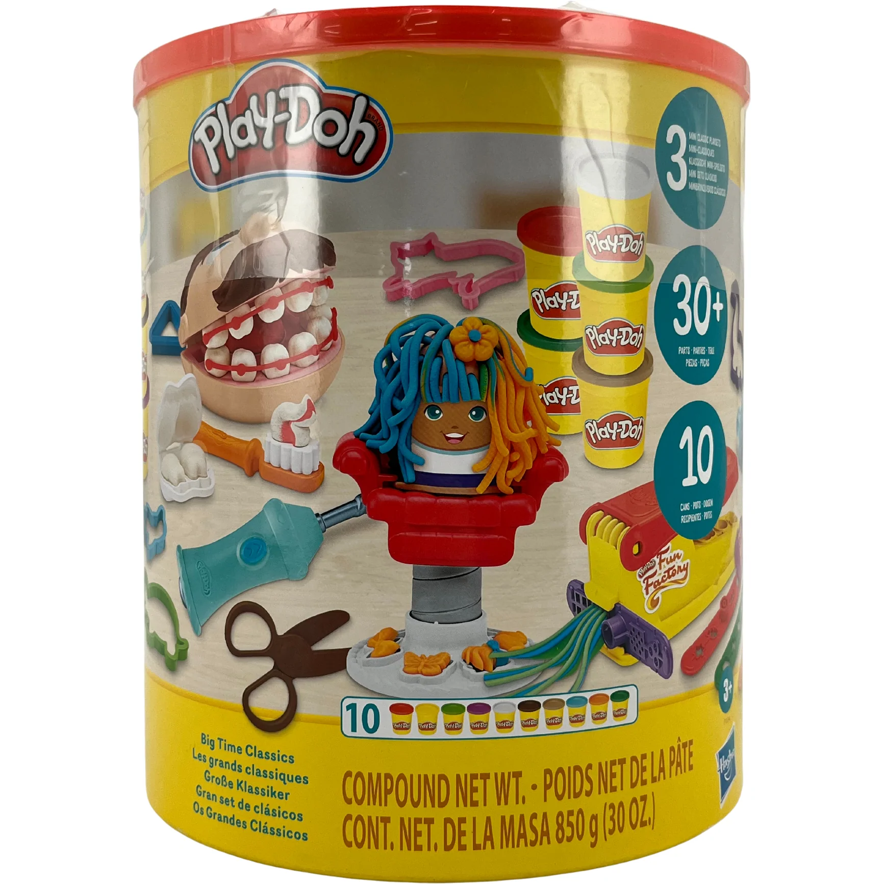 Play-Doh Big Time Classics Tub / 30+ Pieces – CanadaWide Liquidations