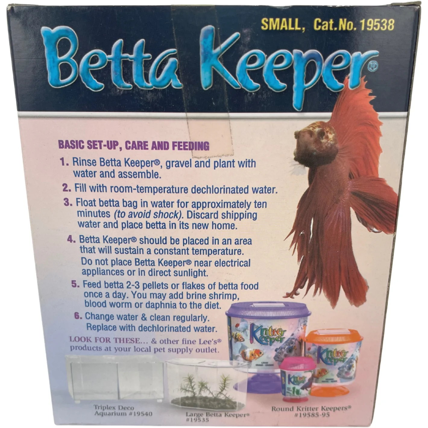 Lee’s Betta Keeper Small Clear Aquarium Tank / Hexagon Shaped ...