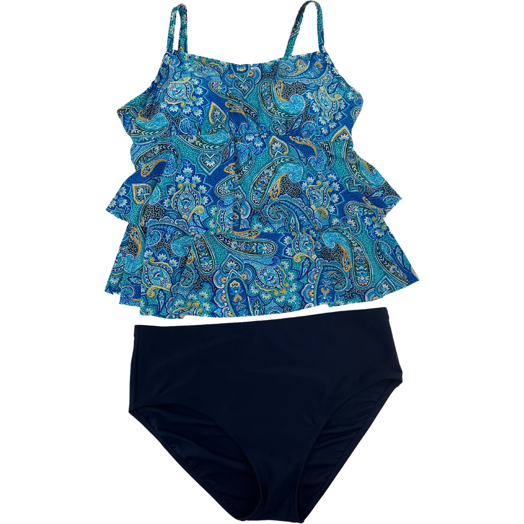Christina Women’s Blue Patterned Tankini Set / Various Sizes ...