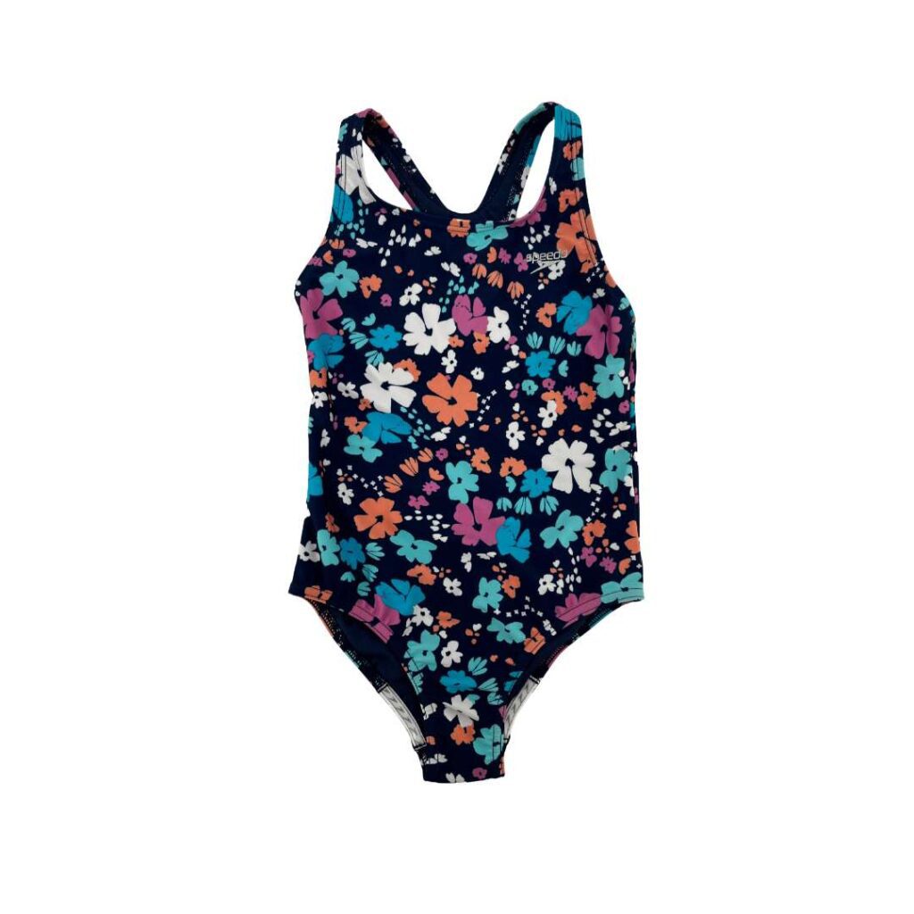Speedo Girl’s One Piece Bathing Suit / Blue Floral / Various Sizes ...