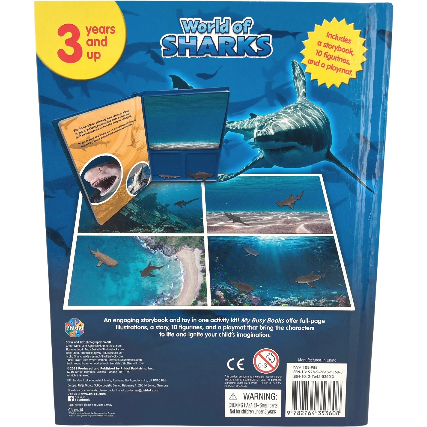 My Busy Books World of Sharks Set / Storybook with Shark Figures / Ages ...