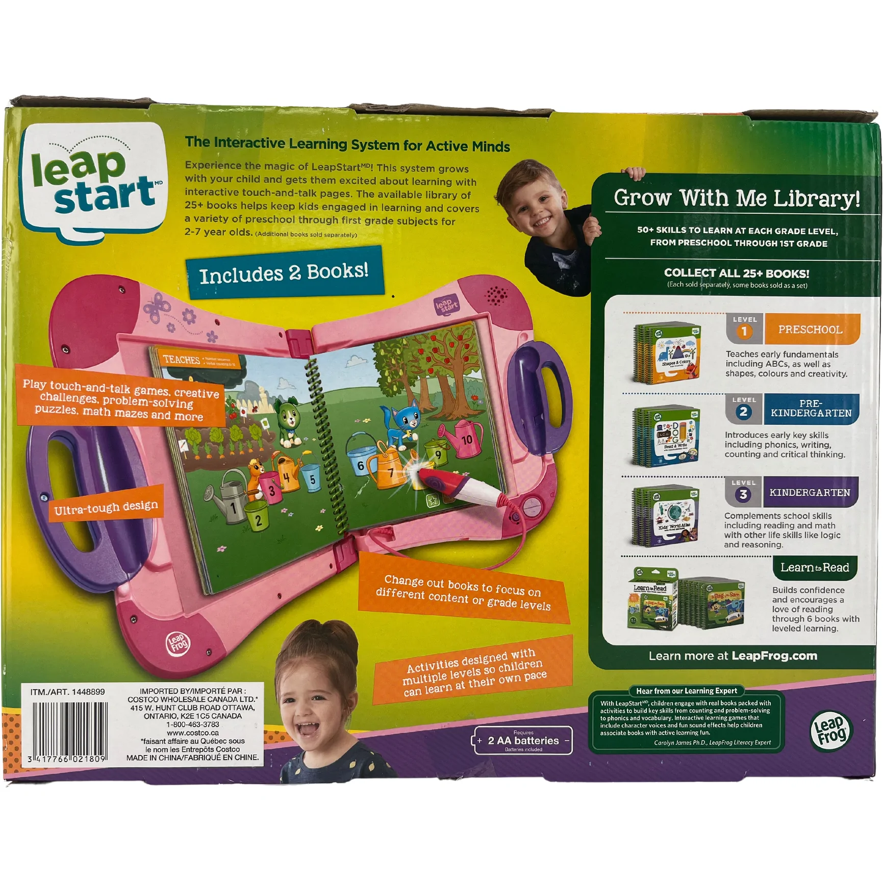 Leap Frog Leap Start Pink Touch & Talk Interactive Book Set ...