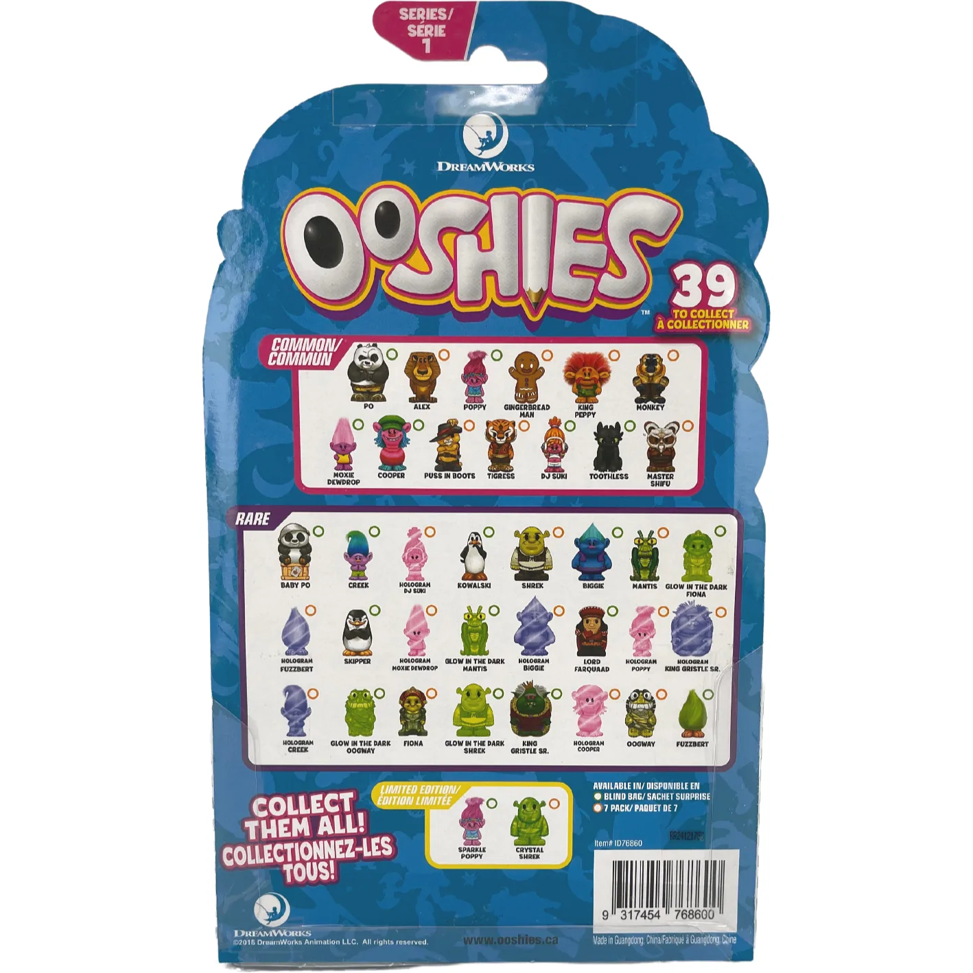 Ooshies Pencil Toppers Mystery Pack / 7 Piece Set / Series 1 / Cartoon ...