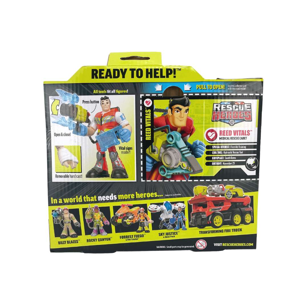 Rescue Heroes Reed Vitals Action Figure – CanadaWide Liquidations