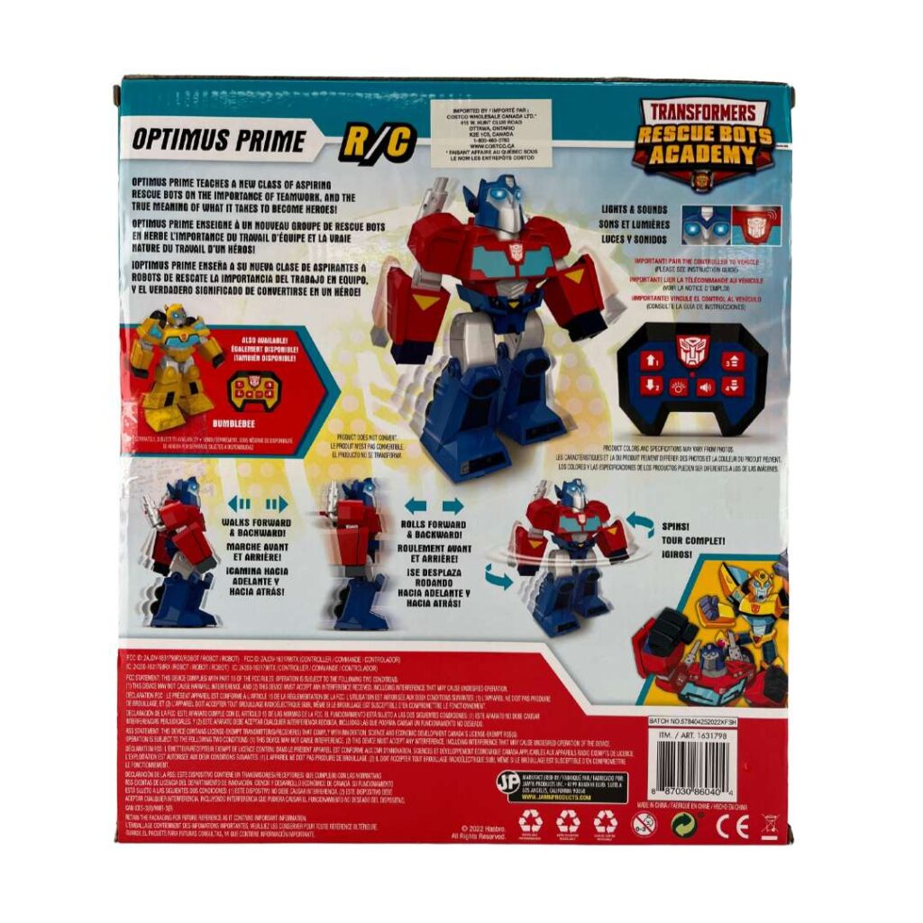 Transformers Rescue Bots Academy Optimus Prime Remote Control Action ...