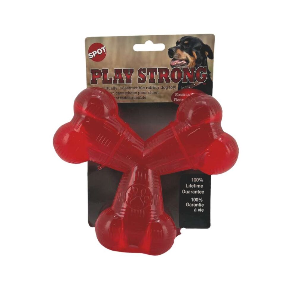 Spot Red Play Strong Rubber Dog Toy – CanadaWide Liquidations