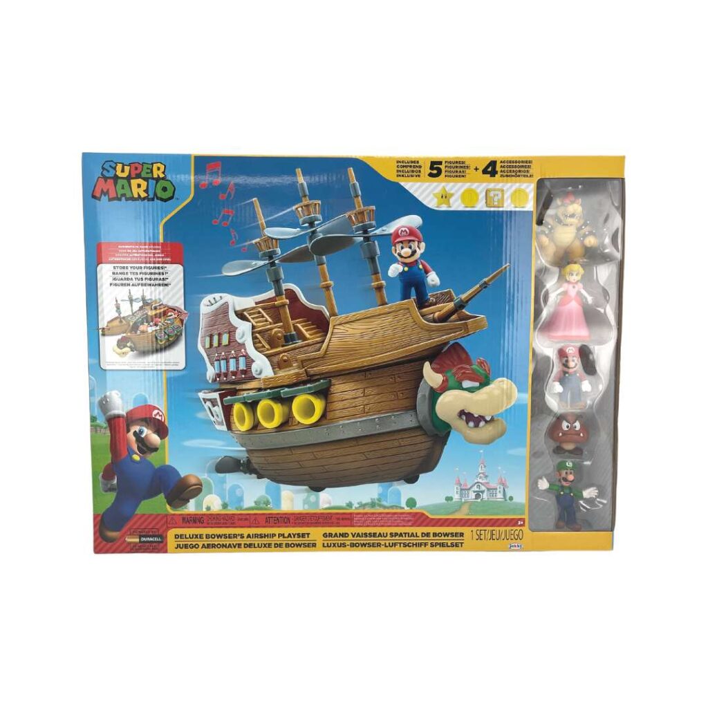 Super Mario Deluxe Bowser’s Airship Playset – CanadaWide Liquidations