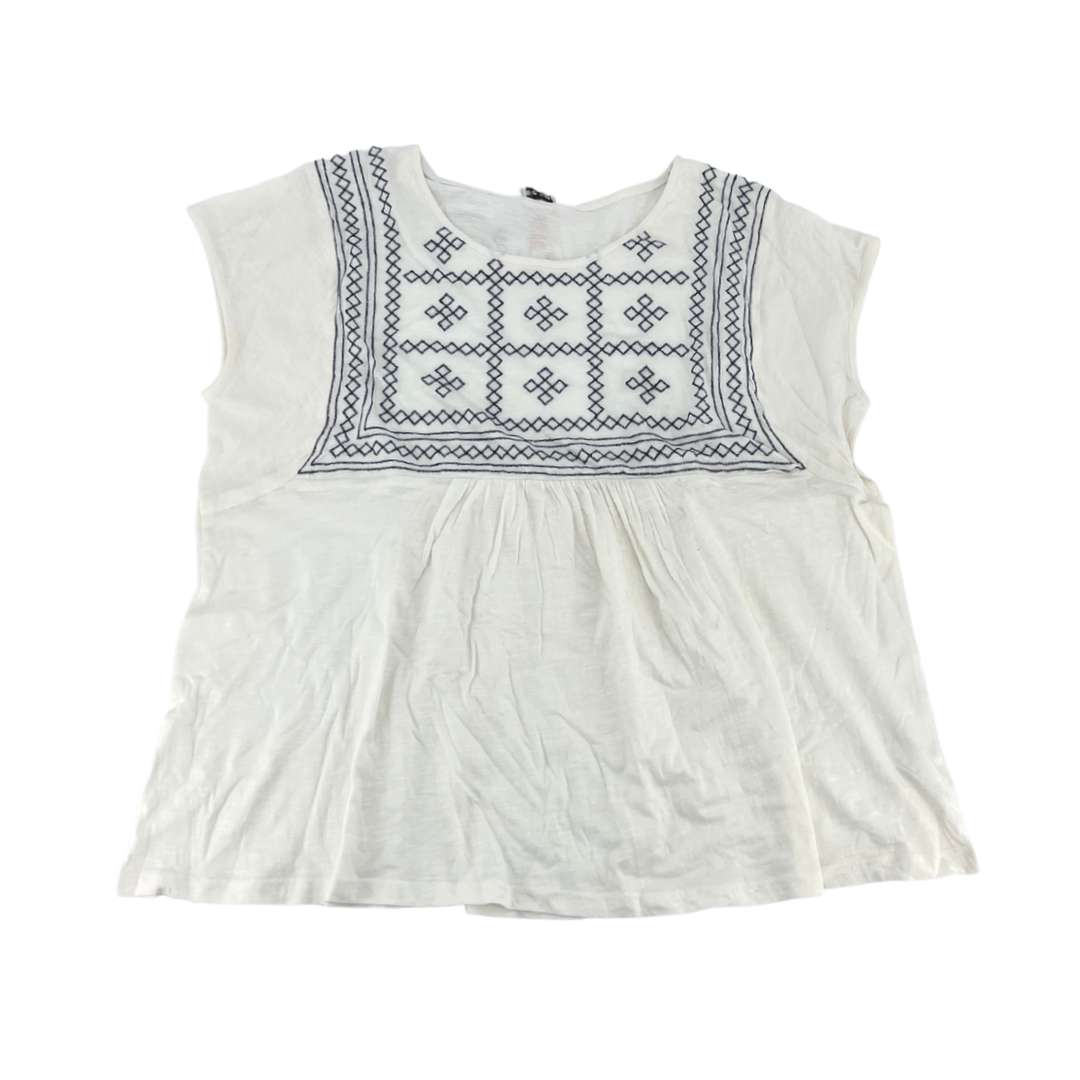 Ella Moss Women’s White Short Sleeve Blouse – CanadaWide Liquidations