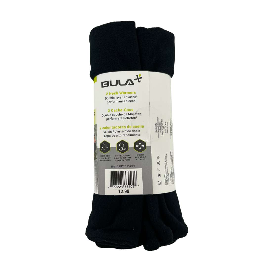 Bula Adult 2 Pack of Black Neck Warmers – CanadaWide Liquidations