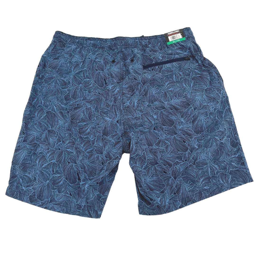 Kirkland Men’s Blue Floral Pattern Swim Shorts / Various Sizes ...