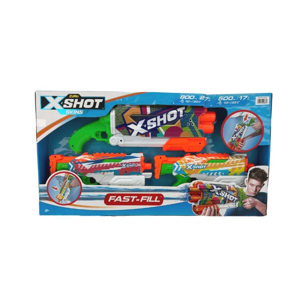 Zuru XShot Skins Fast Fill Water Guns / 3 Pack – CanadaWide Liquidations