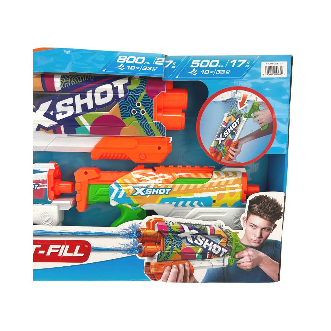 Zuru XShot Skins Fast Fill Water Guns / 3 Pack – CanadaWide Liquidations