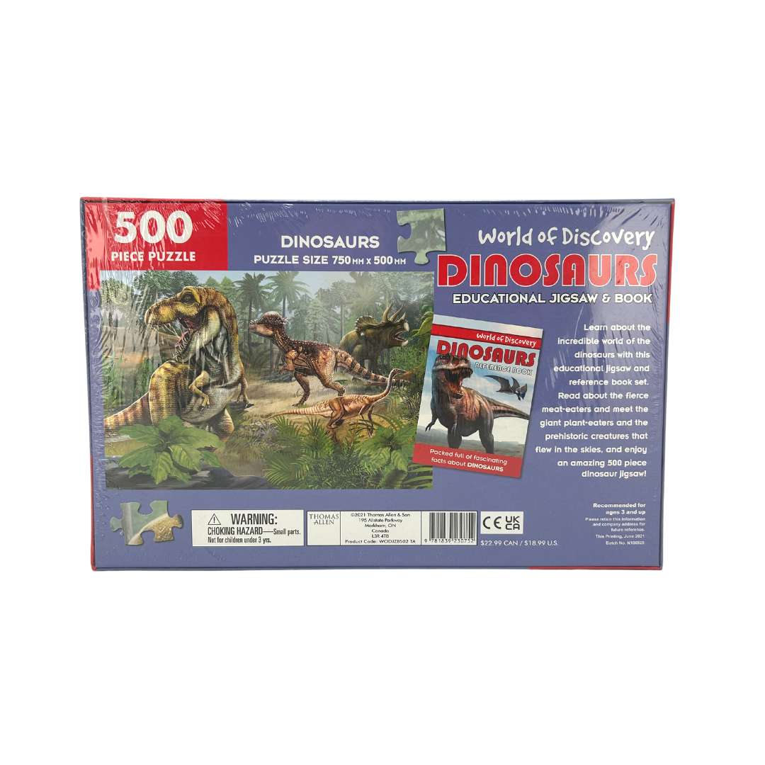 World of Discovery Dinosaurs Jigsaw Puzzle & Book Set – CanadaWide Liquidations