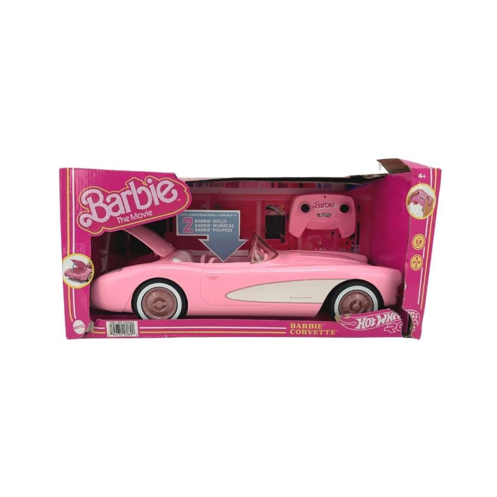 Barbie Light Pink Remote Control Corvette / Barbie The Movie ...
