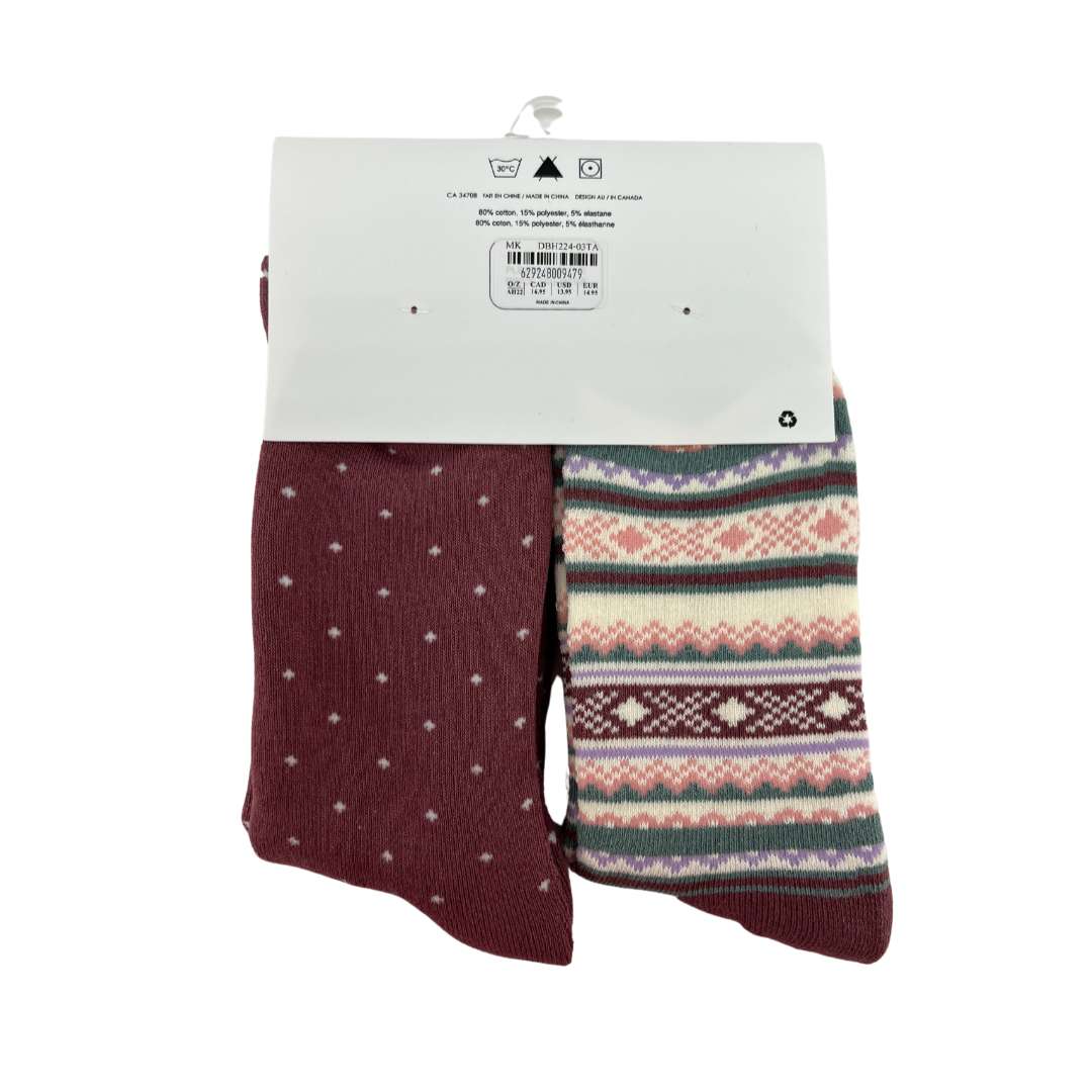 Bizou Women’s 2 Pack Socks – CanadaWide Liquidations