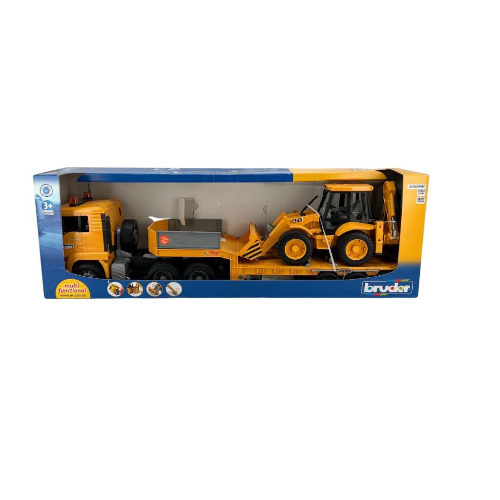 Bruder MAN TGA+ Truck With JCB 4CX Backhoe Loader Set – CanadaWide ...