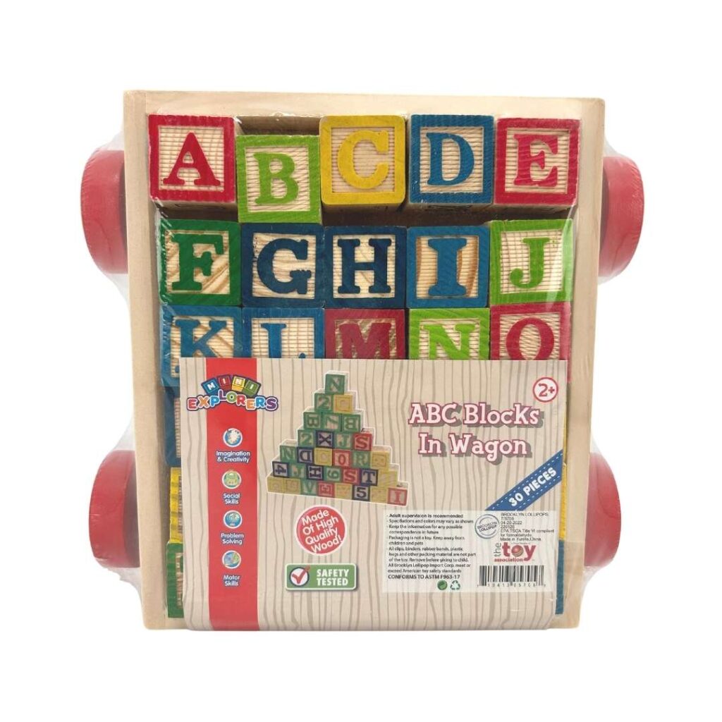 Mini Explorers ABC Blocks In Wagon Set / 30 Piece Set – CanadaWide ...