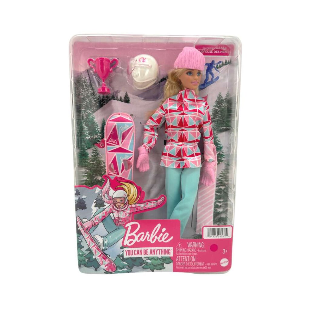 Barbie You Can Be Anything Snowboarding Barbie Doll / Snowboarder Doll ...
