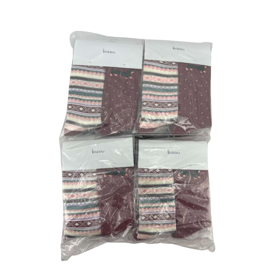 Bizou Women’s 2 Pack Winter Socks / 12 Pack Per Sleeve – CanadaWide ...