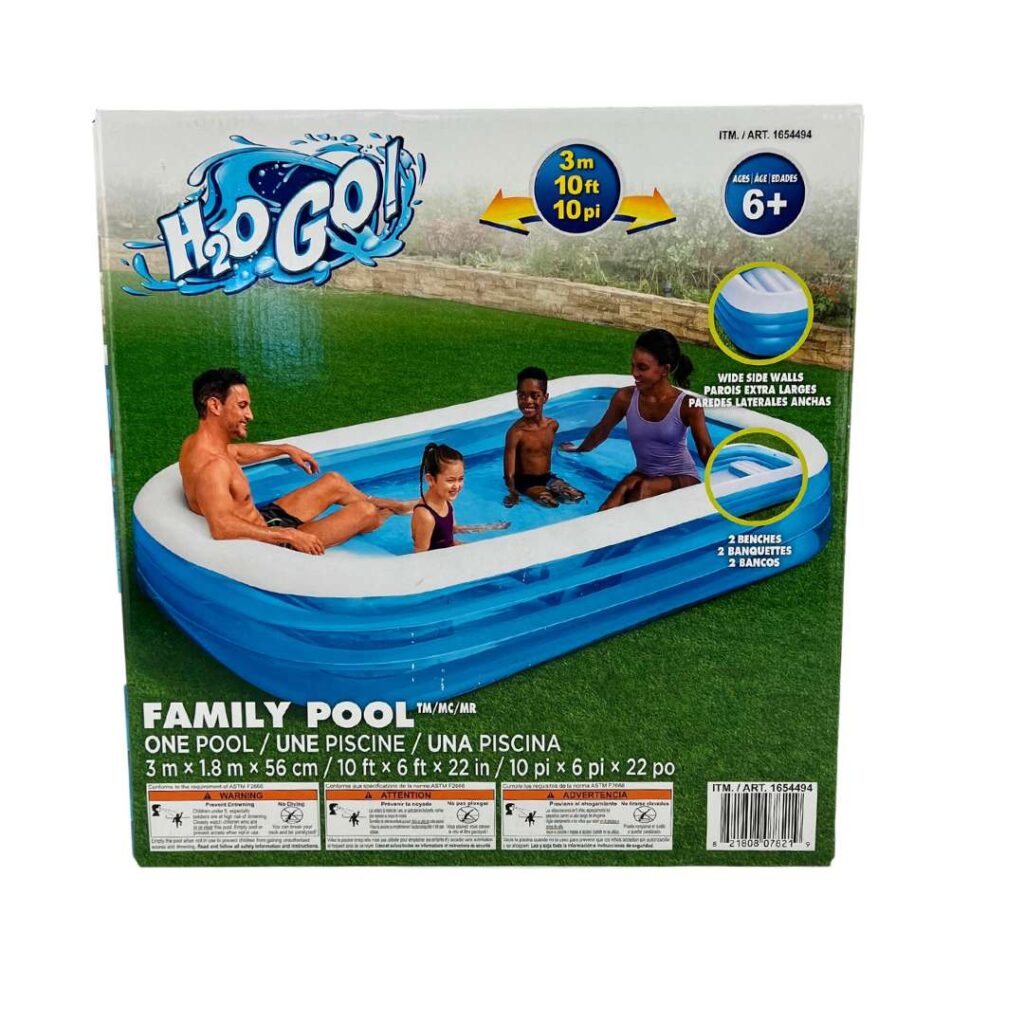 H20 Go! Inflatable Family Pool / 10Ft x 6Ft – CanadaWide Liquidations