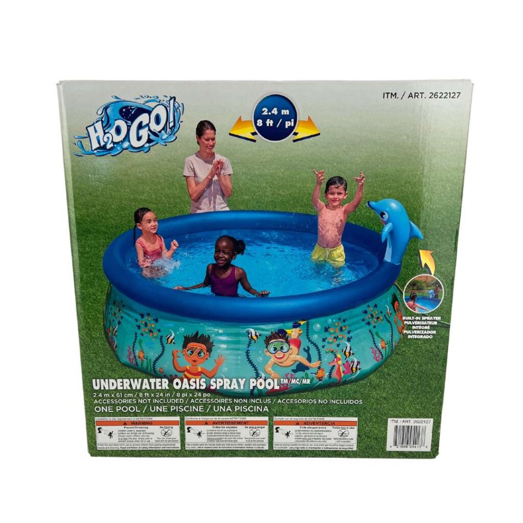 H20 Go! Children’s Underwater Oasis Spray Pool / 8ft x 24″ – CanadaWide ...