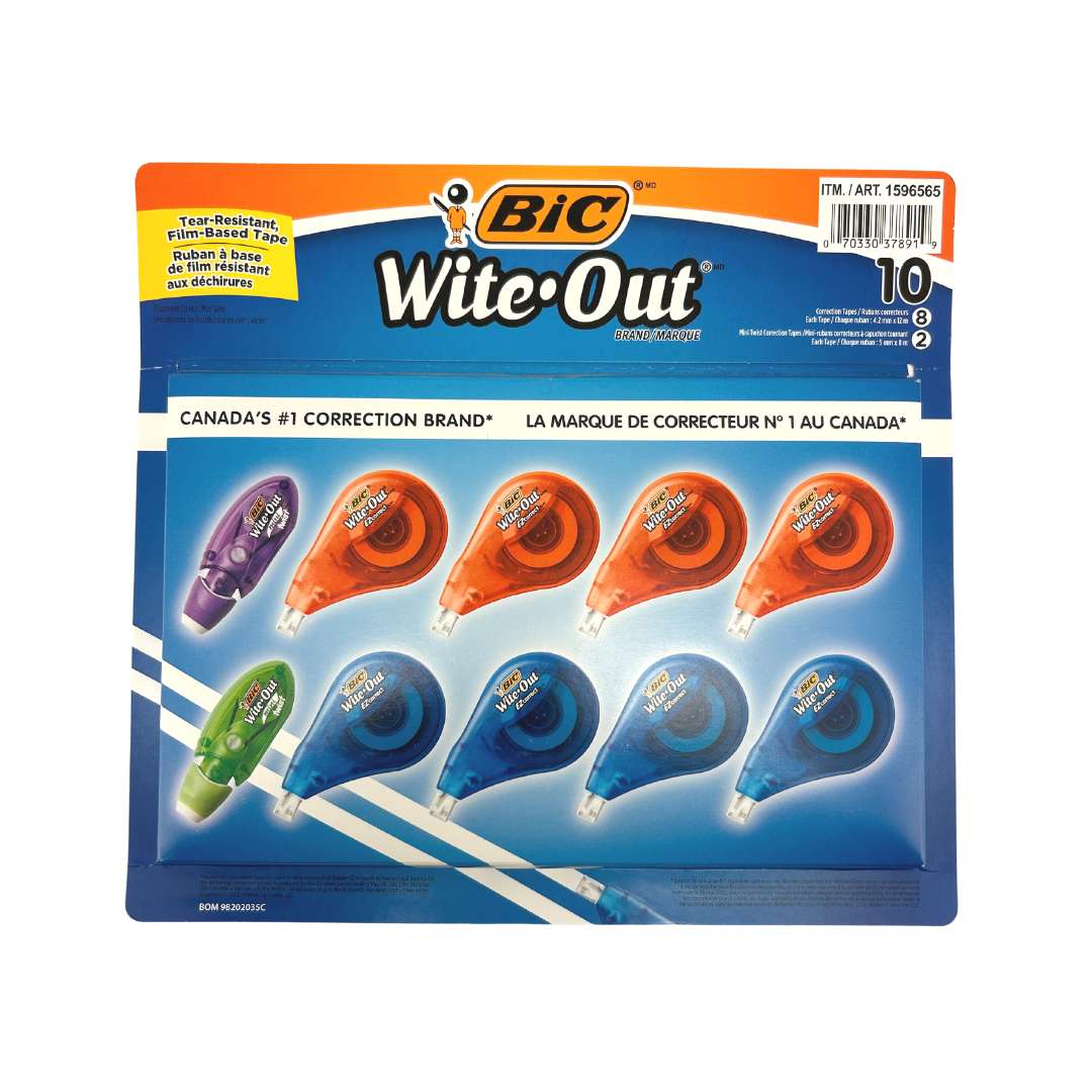 BIC White Out / 10 Rollers – CanadaWide Liquidations