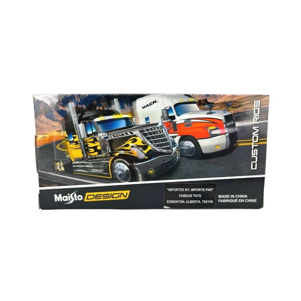 Maisto Design Custom Rigs White with Red Mack Anthem Model Truck / 1:64 ...