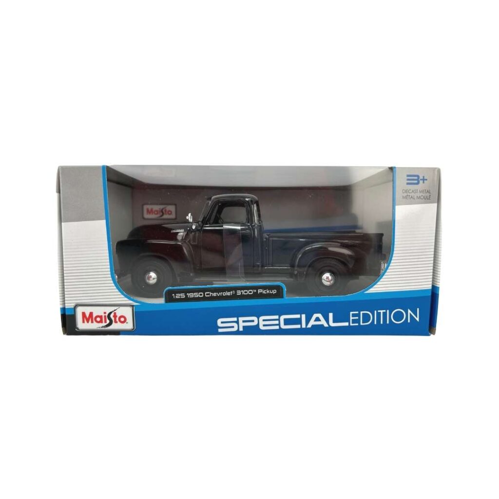 Maisto Special Edition Black 1950 Chevy 3100 Pickup 1:25 Scale Model ...