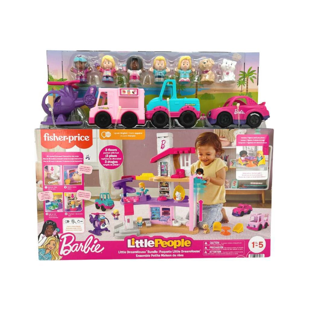 Fisher Price Little People Barbie Little DreamHouse Bundle / Sound ...