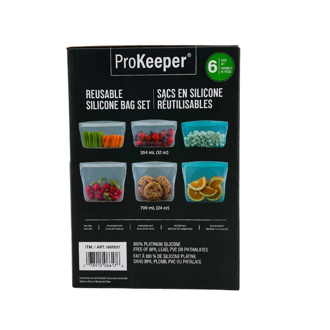 Prokeeper 6 Piece Reusable Silicone Bag Set – CanadaWide Liquidations