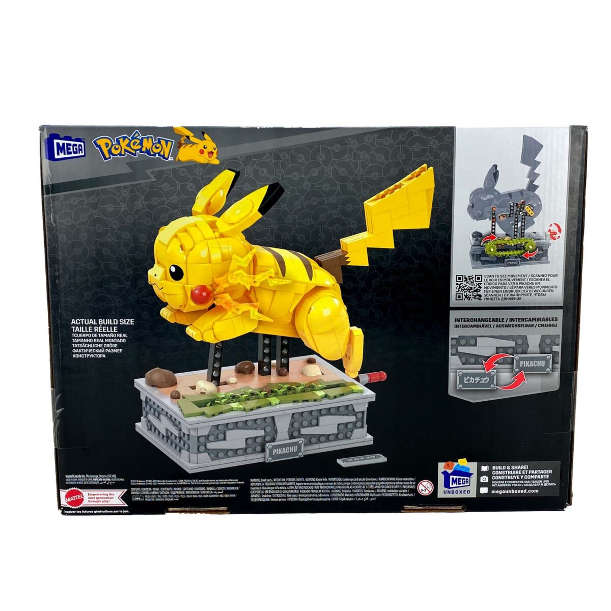 MEGA Pokémon Motion Pikachu Building Set / 1095 Pieces – CanadaWide ...